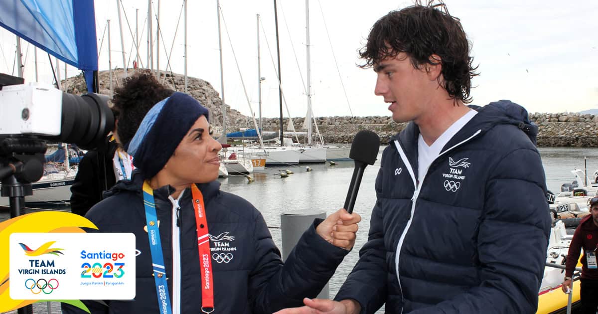 V.I. Sailors challenge big waves, cold temperatures - Virgin Islands Olympic Committee