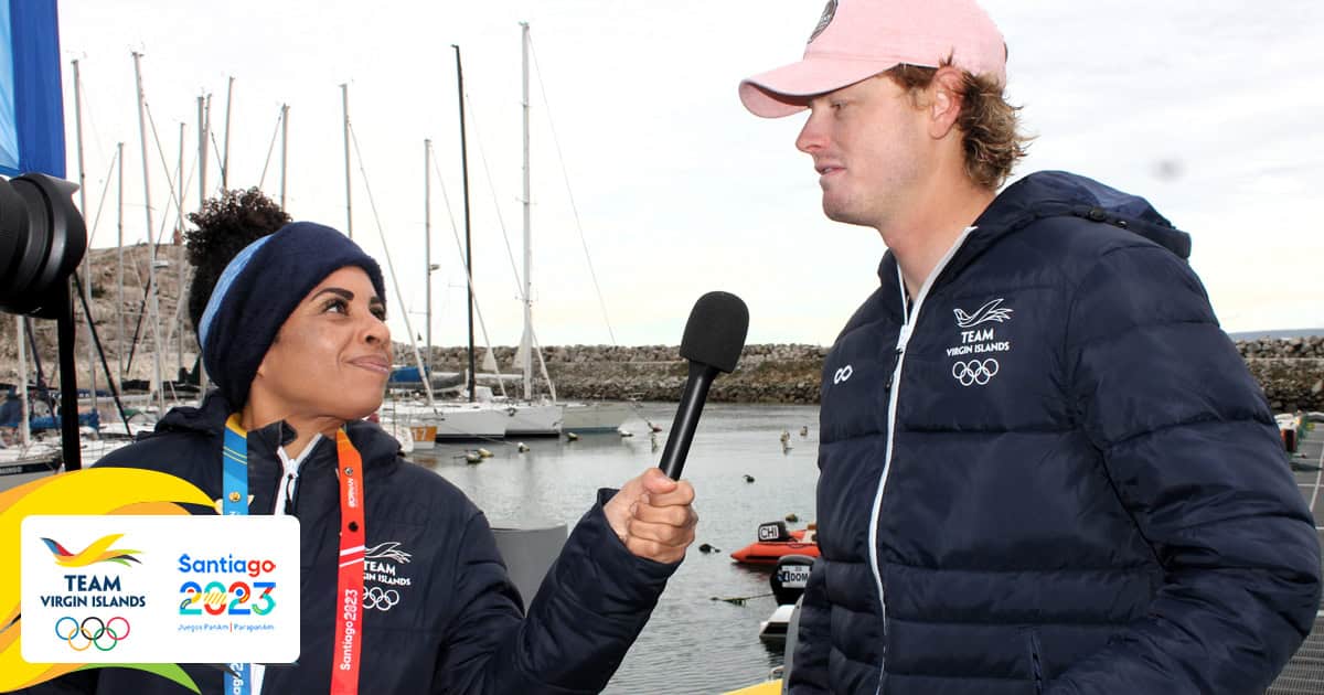 V.I. Sailors challenge big waves, cold temperatures - Virgin Islands Olympic Committee